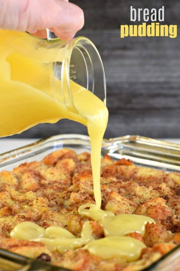 Bread Pudding Recipe with Lemon Sauce - Shugary Sweets