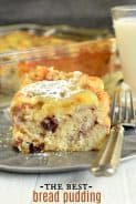 Bread Pudding Recipe with Lemon Sauce - Shugary Sweets
