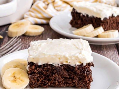 Banana and chocolate cake store