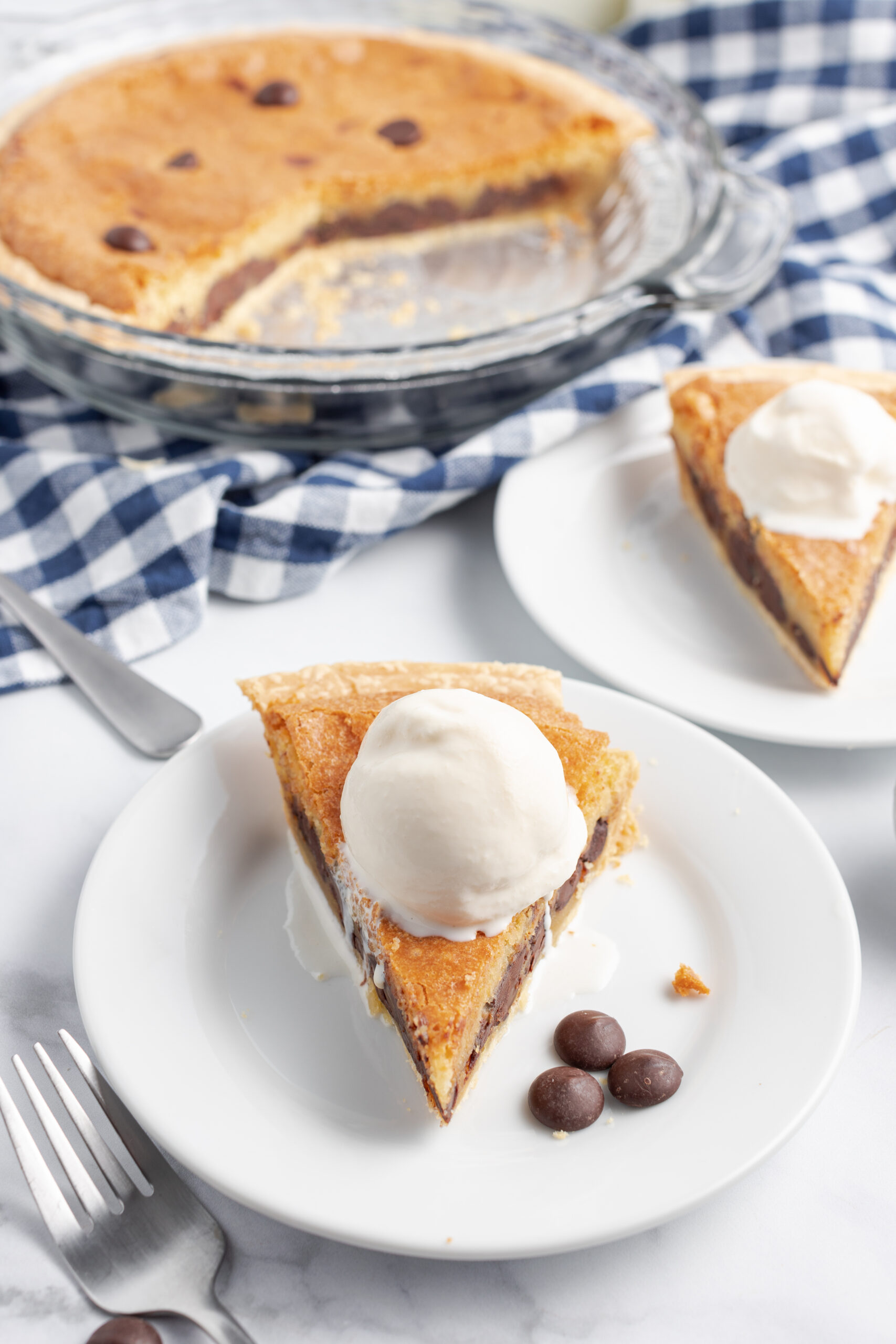 Chocolate Chip Cookie Pie - Shugary Sweets