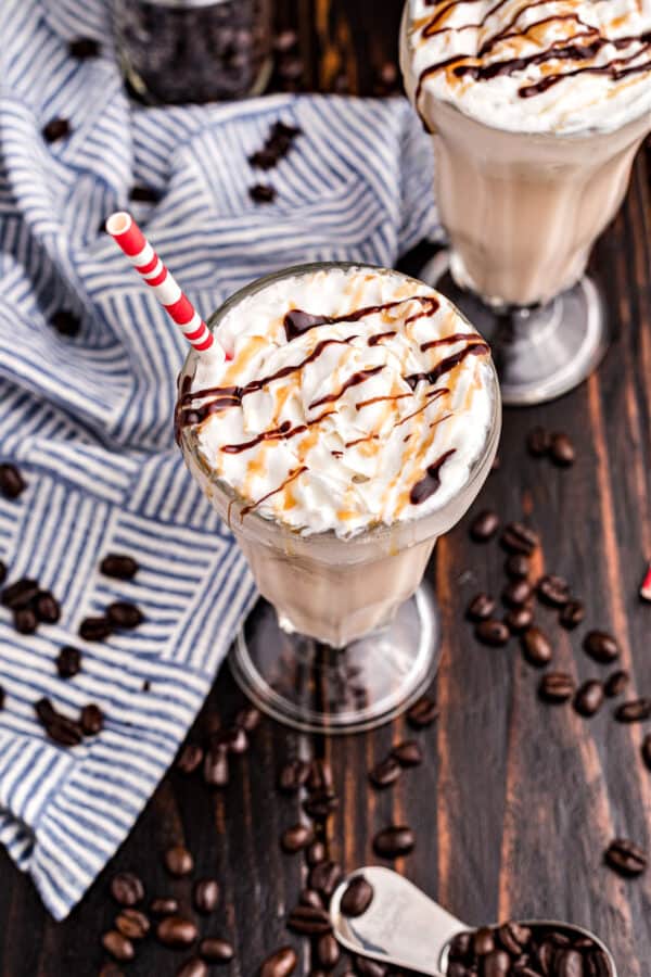 Caramel Coffee Milkshakes Recipe - Shugary Sweets