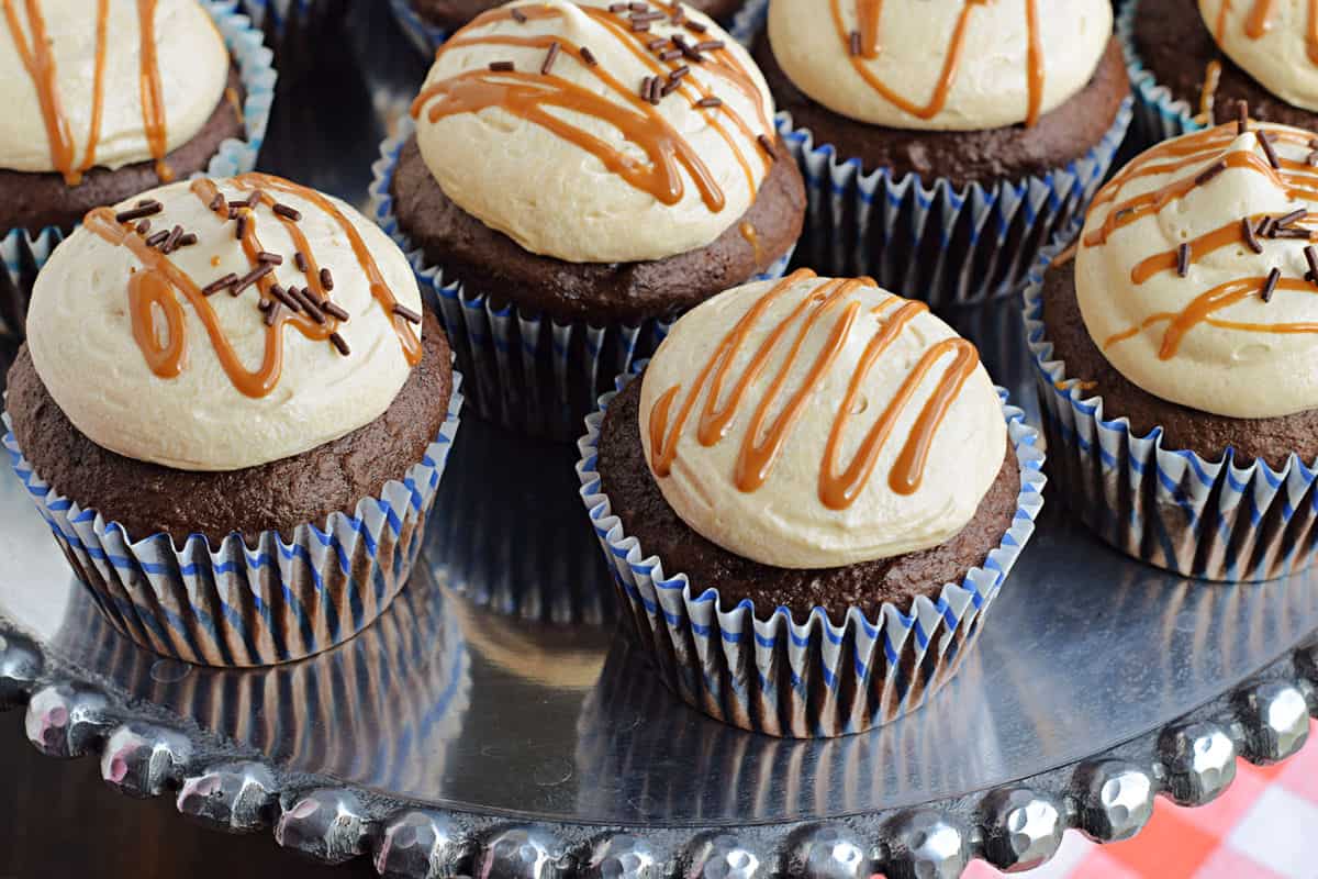Chocolate Biscoff Cupcakes - Shugary Sweets