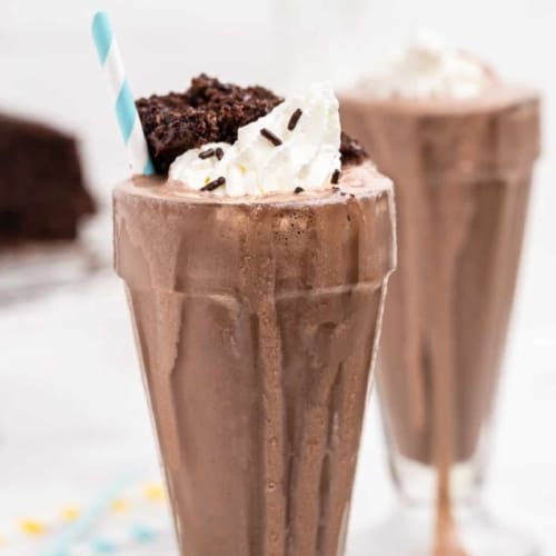 Chocolate Cake Shake Recipe - Shugary Sweets
