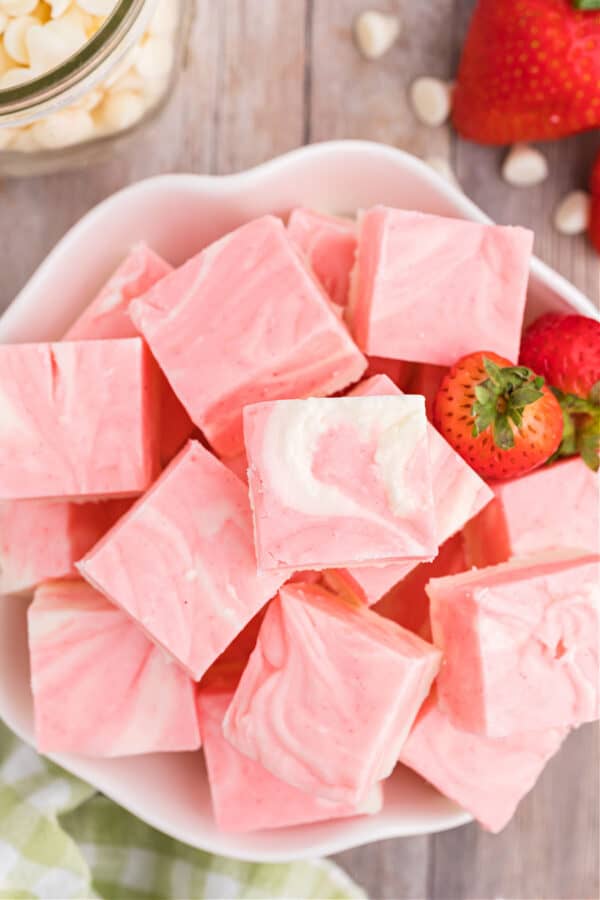 Strawberry Swirl Fudge