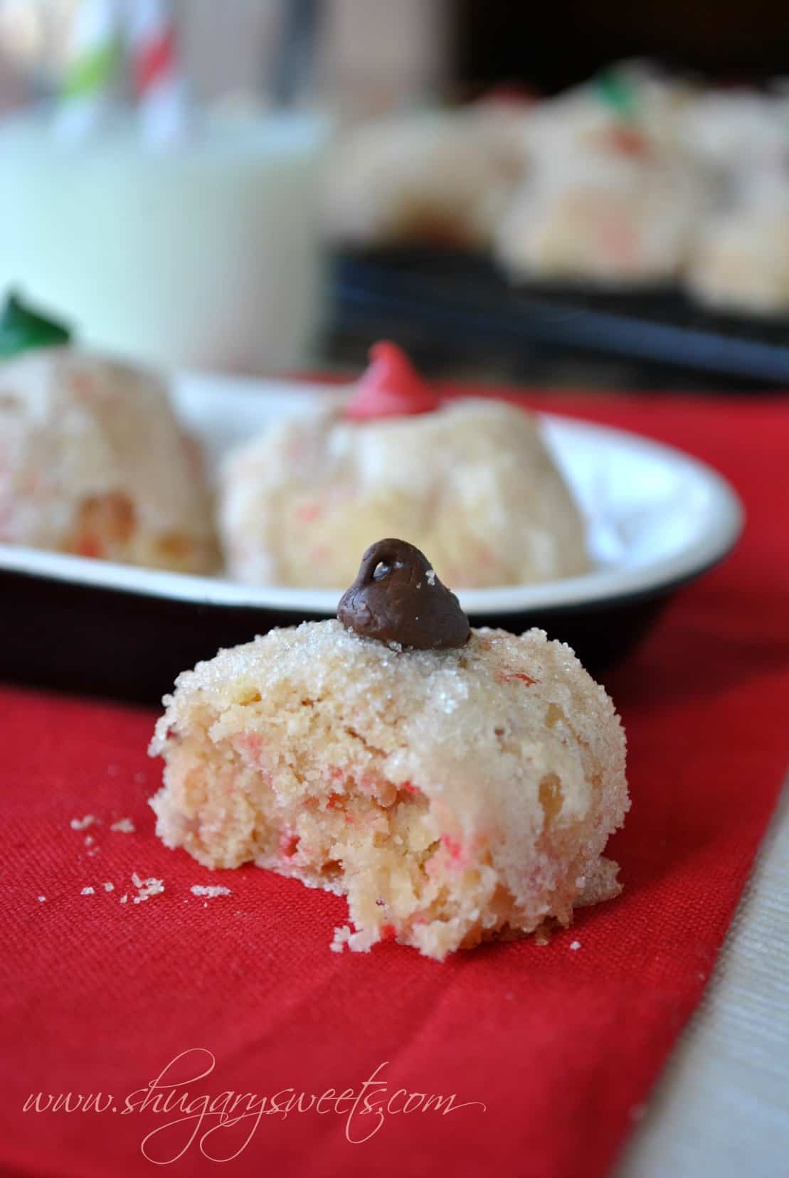 Grandma's Peppermint Puff Cookies - Shugary Sweets
