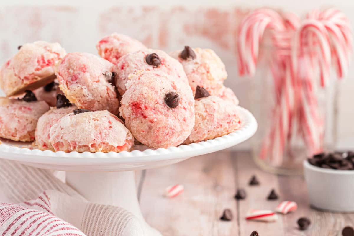 Grandma's Peppermint Puff Cookies - Shugary Sweets