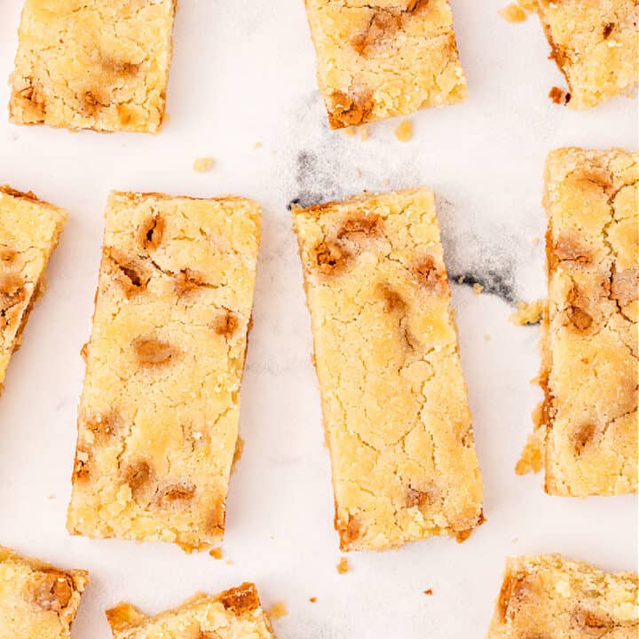 Butterscotch Shortbread Bars Recipe - Shugary Sweets