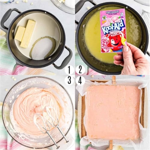 Pink Lemonade Fudge Recipe - Shugary Sweets