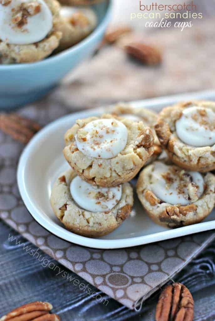 Butterscotch Cookie Cups - Shugary Sweets