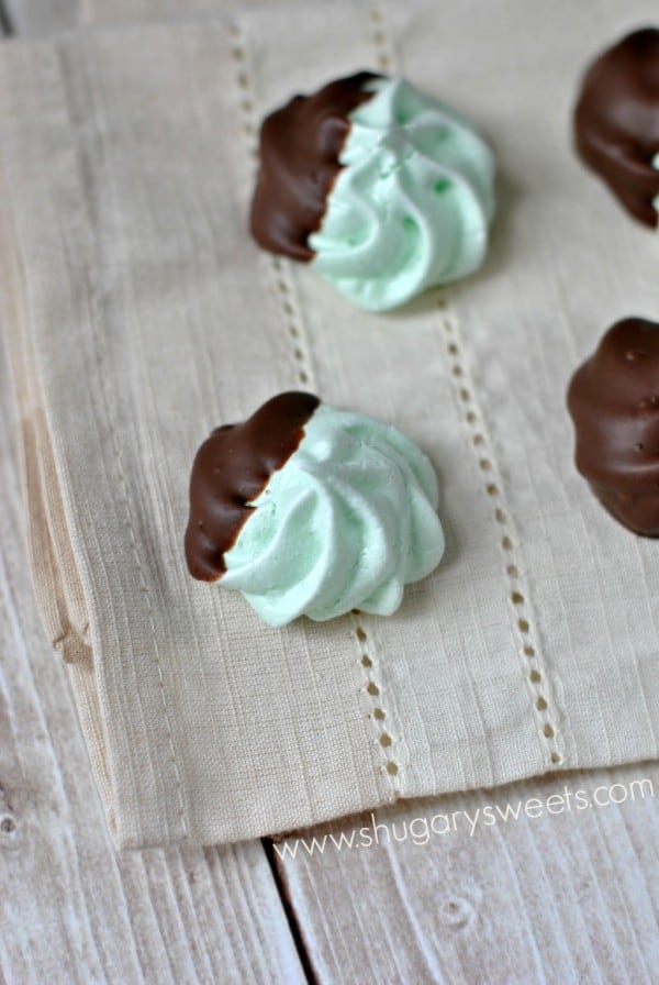 Chocolate Mint Meringues Recipe - Shugary Sweets