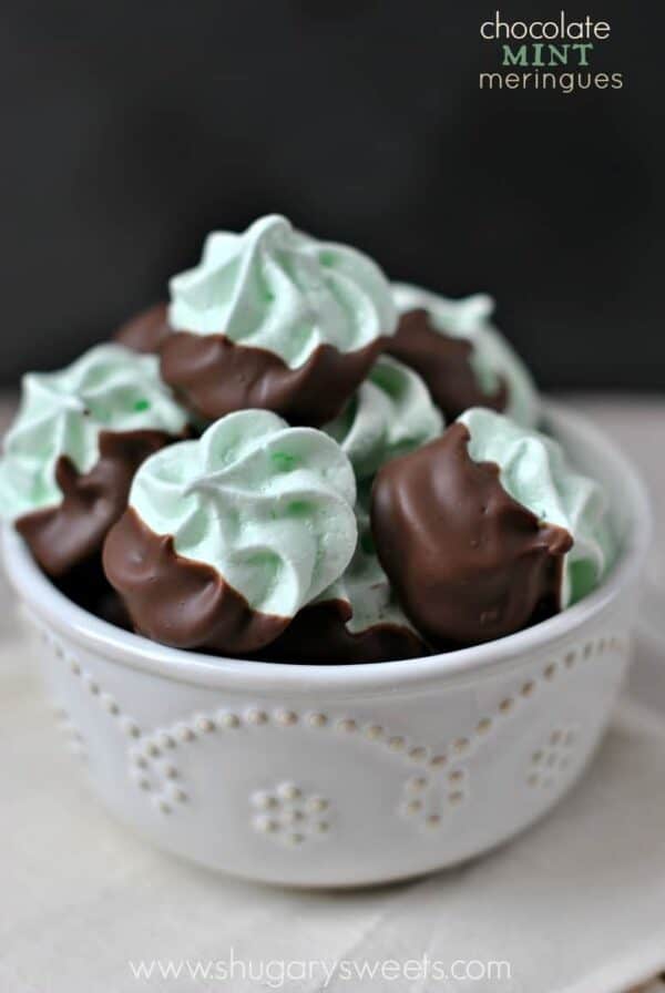 Chocolate Mint Meringues Recipe - Shugary Sweets