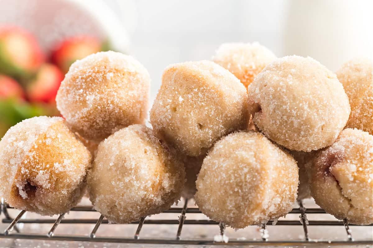 Jelly Filled Donut Holes Recipe - Shugary Sweets