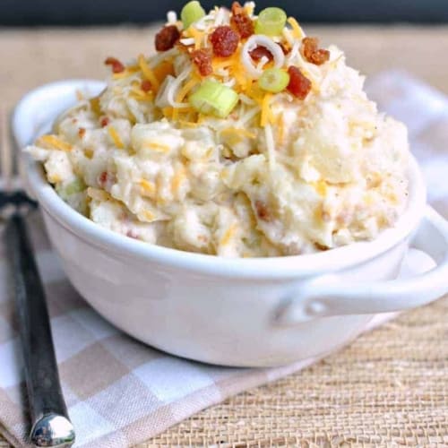 Loaded Potato Salad Recipe - Shugary Sweets