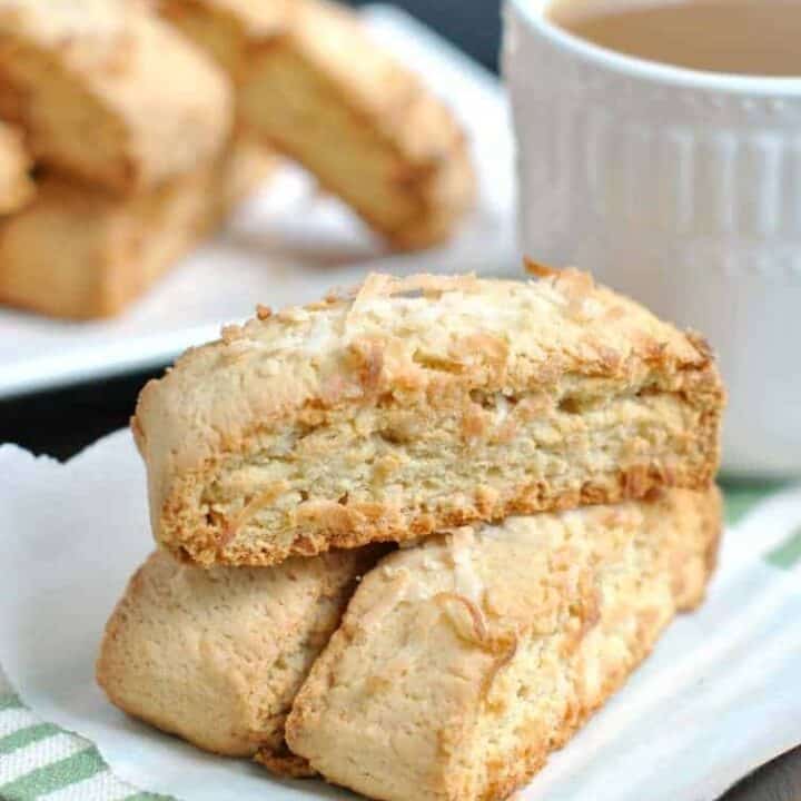 Coconut Biscotti Recipe - Shugary Sweets