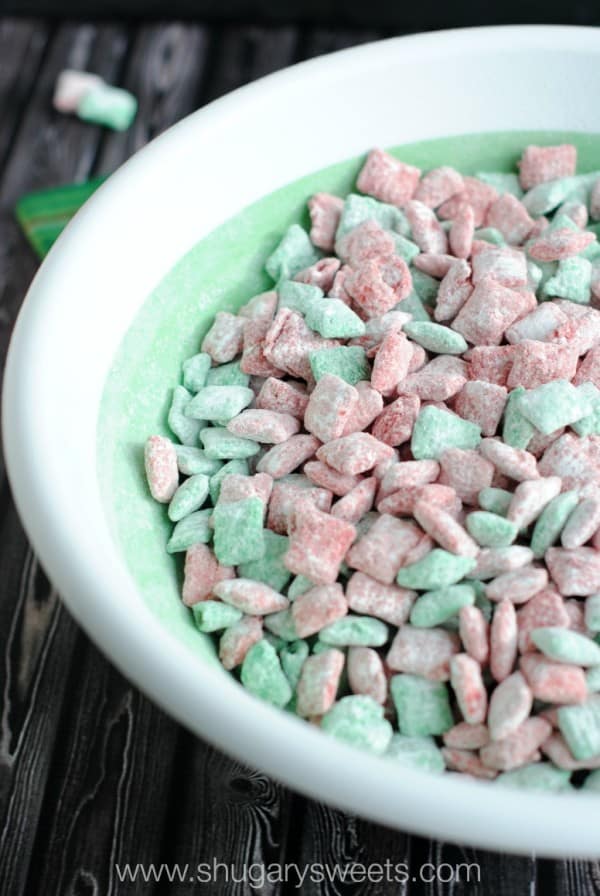 Holiday Puppy Chow Recipe - Shugary Sweets