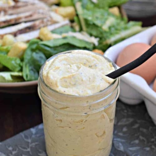 Homemade Caesar Dressing - Shugary Sweets
