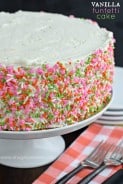 Vanilla Funfetti Cake - Shugary Sweets