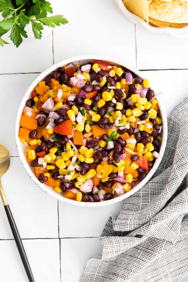 Corn and Black Bean Salsa Recipe - Shugary Sweets