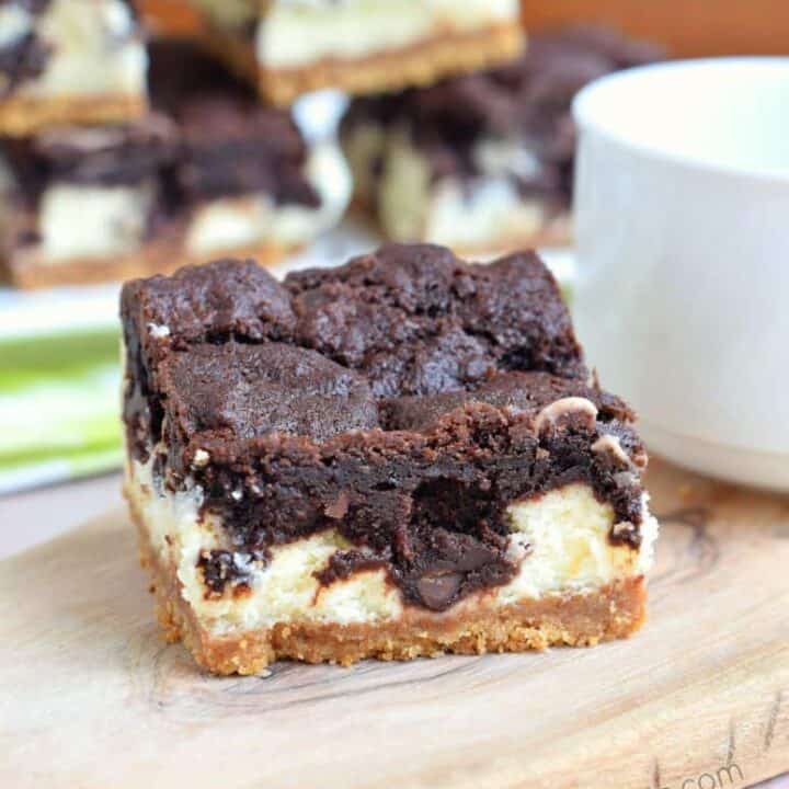 Chocolate Cheesecake Bars - Shugary Sweets