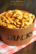 Taco Seasoned Oyster Crackers - Shugary Sweets
