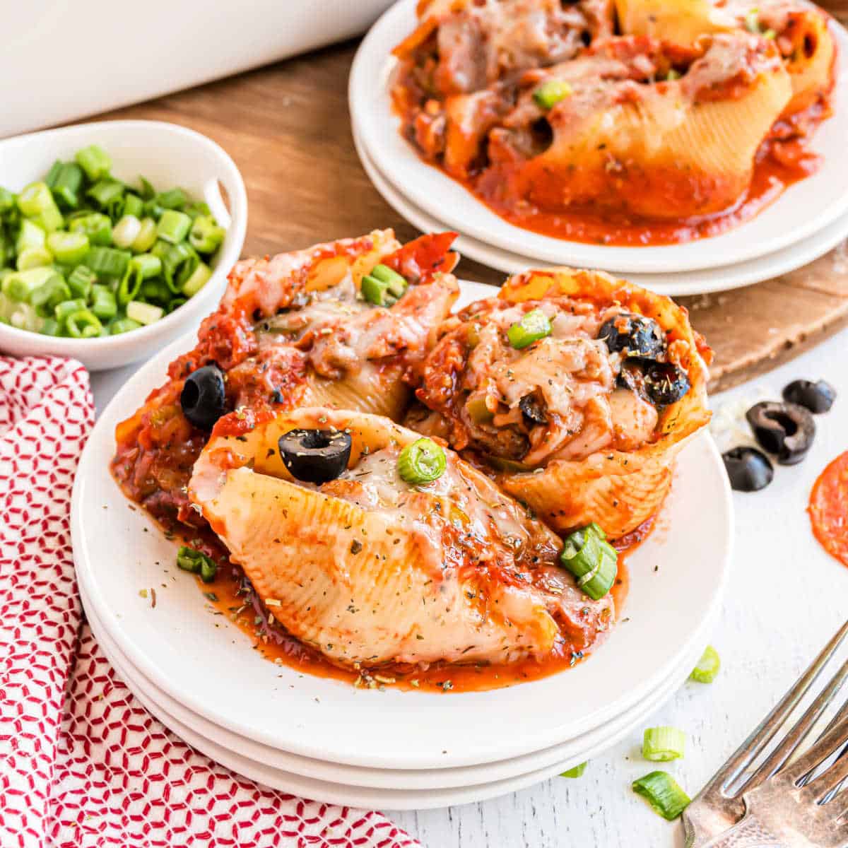 Pizza Stuffed Pasta Shells Recipe