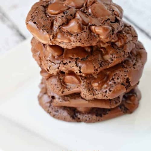 Flourless Chocolate Cookie Recipe - Shugary Sweets