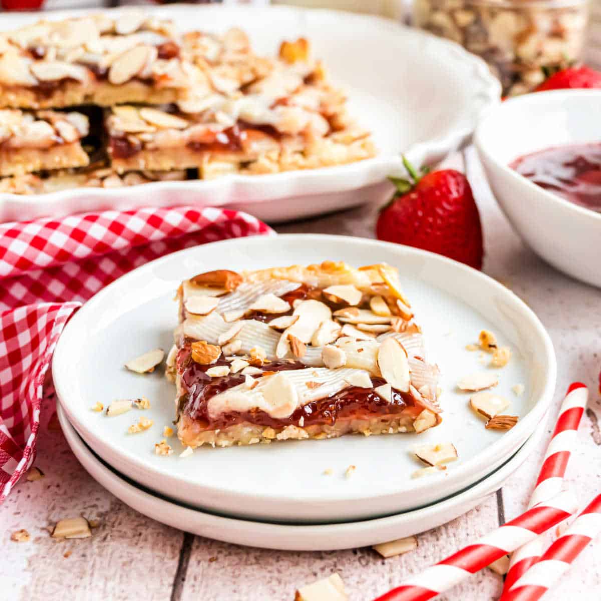 Strawberry Almond Bars Recipe