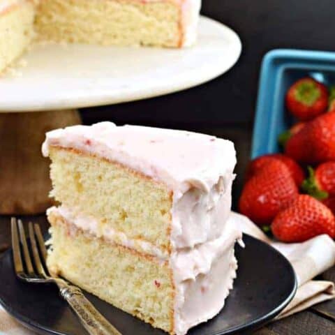 Strawberry Layer Cake - Shugary Sweets