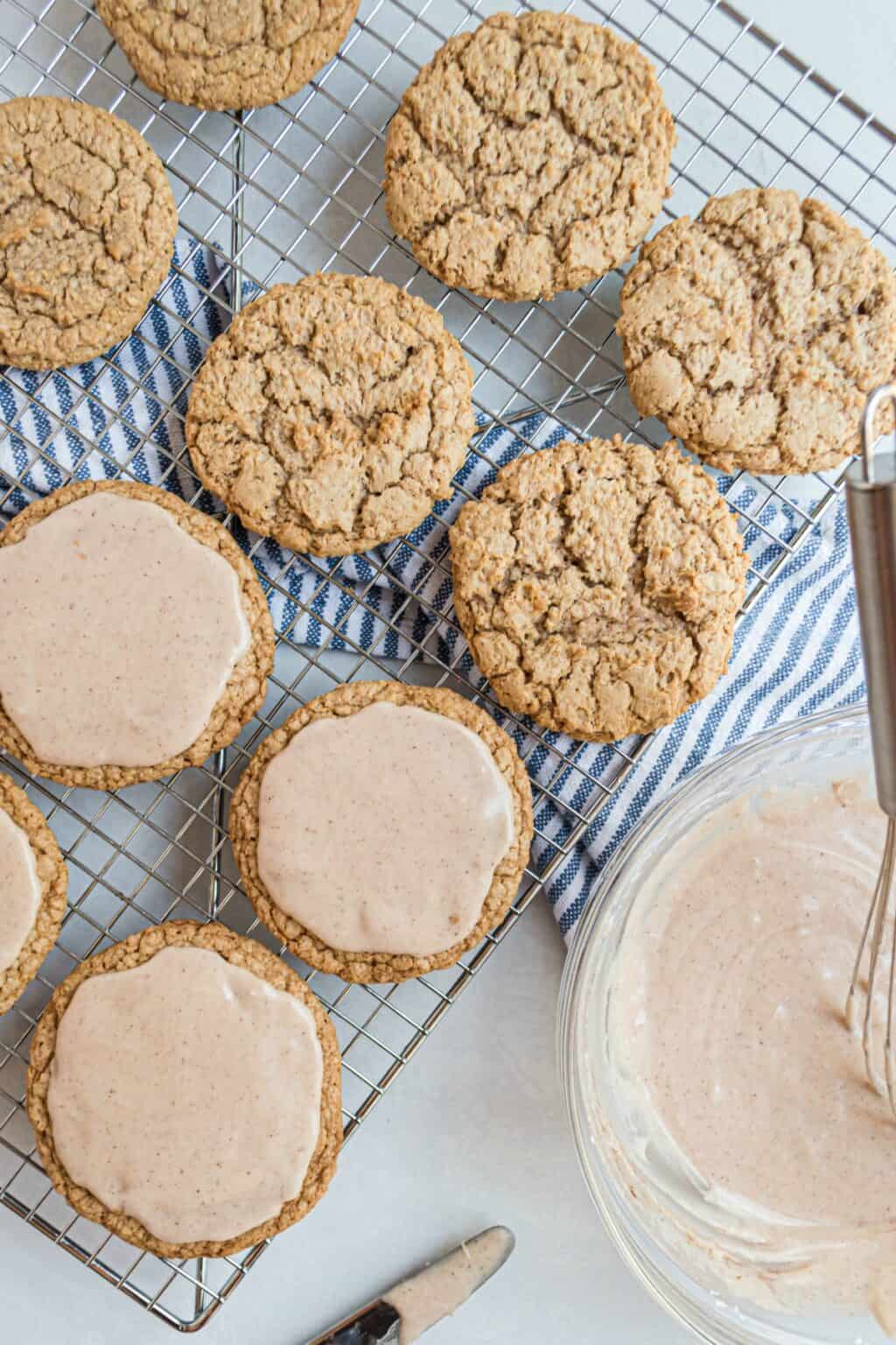 Iced Oatmeal Cookies Recipe