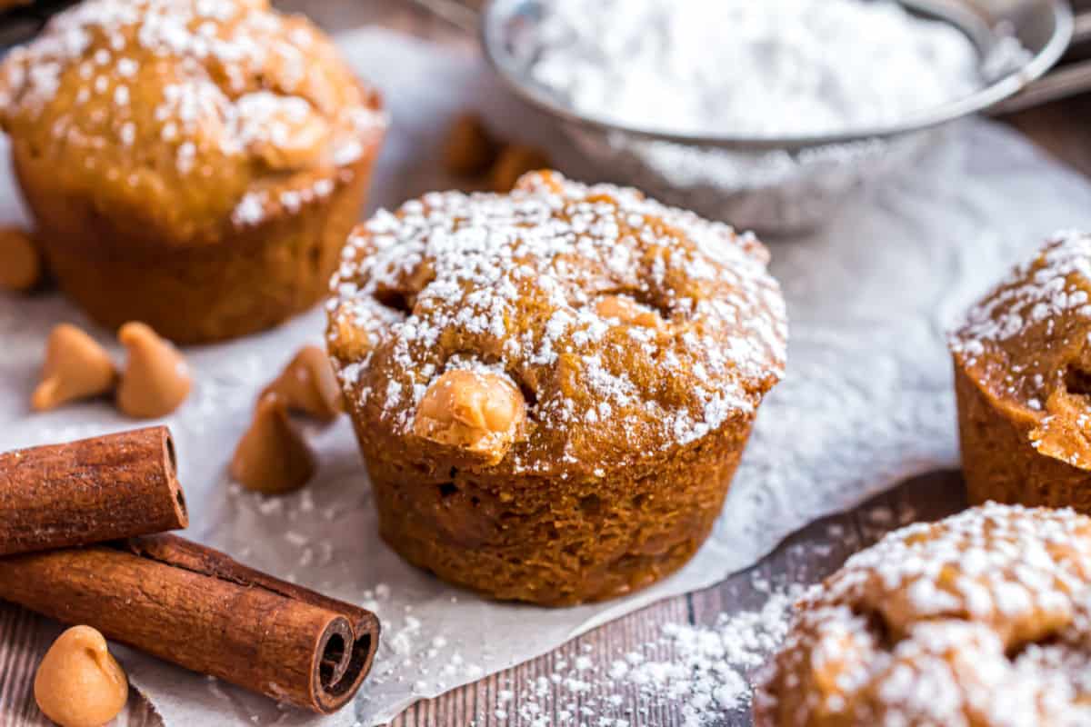 Mini Pumpkin Butterscotch Muffins Recipe - Shugary Sweets