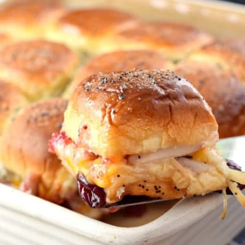 Turkey Cheddar Sliders Recipe - Shugary Sweets