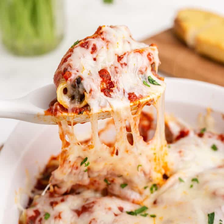 Sausage Stuffed Pasta Shells Recipe - Shugary Sweets