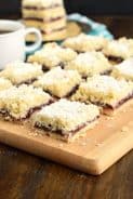 Raspberry Shortbread Crumble Bars Recipe - Shugary Sweets