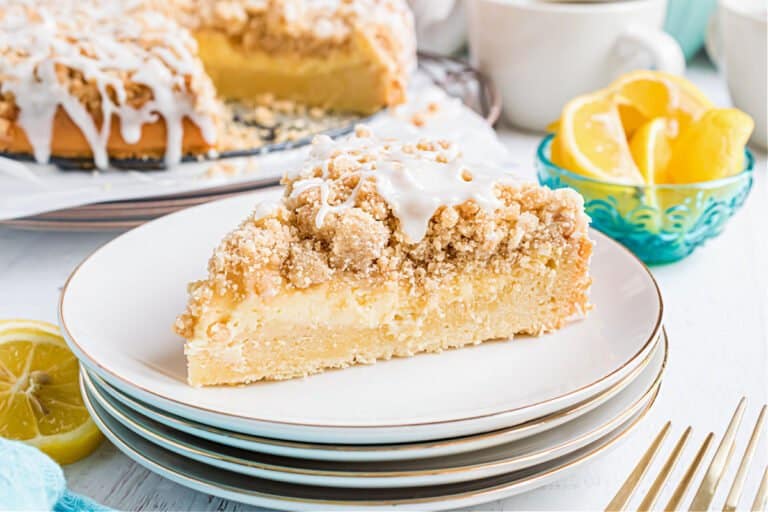 Lemon Crumb Coffee Cake Recipe - Shugary Sweets