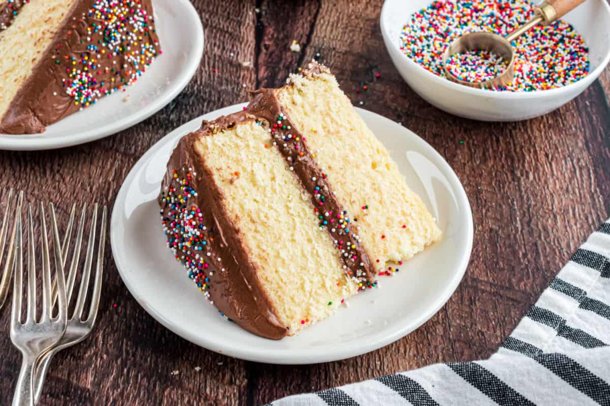 Yellow Birthday Cake Recipe - Shugary Sweets