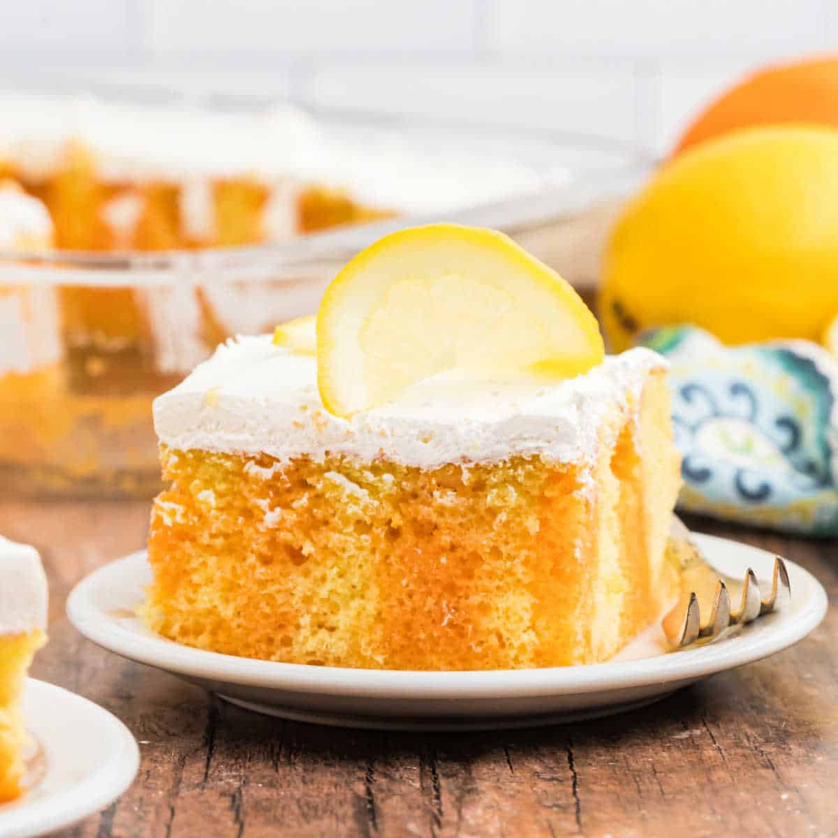 Lemon Orange JELL-O Poke Cake Recipe