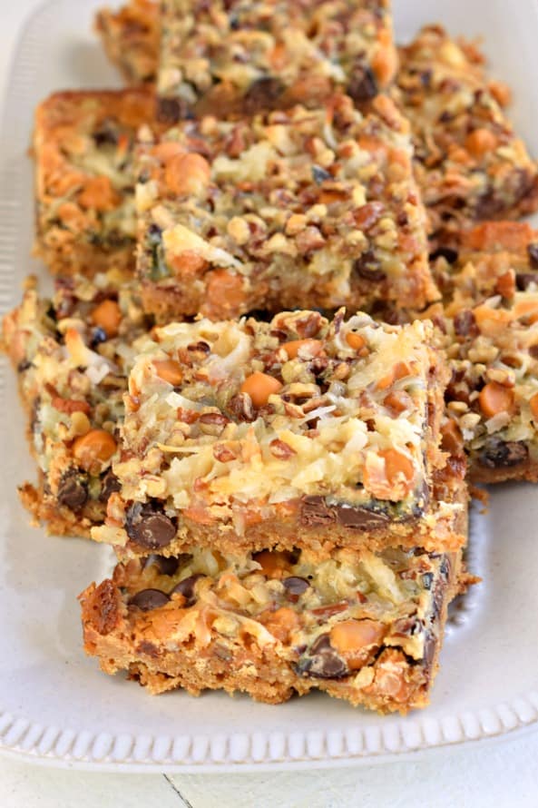 The BEST, Easy Seven Layer Cookie Bars Recipe