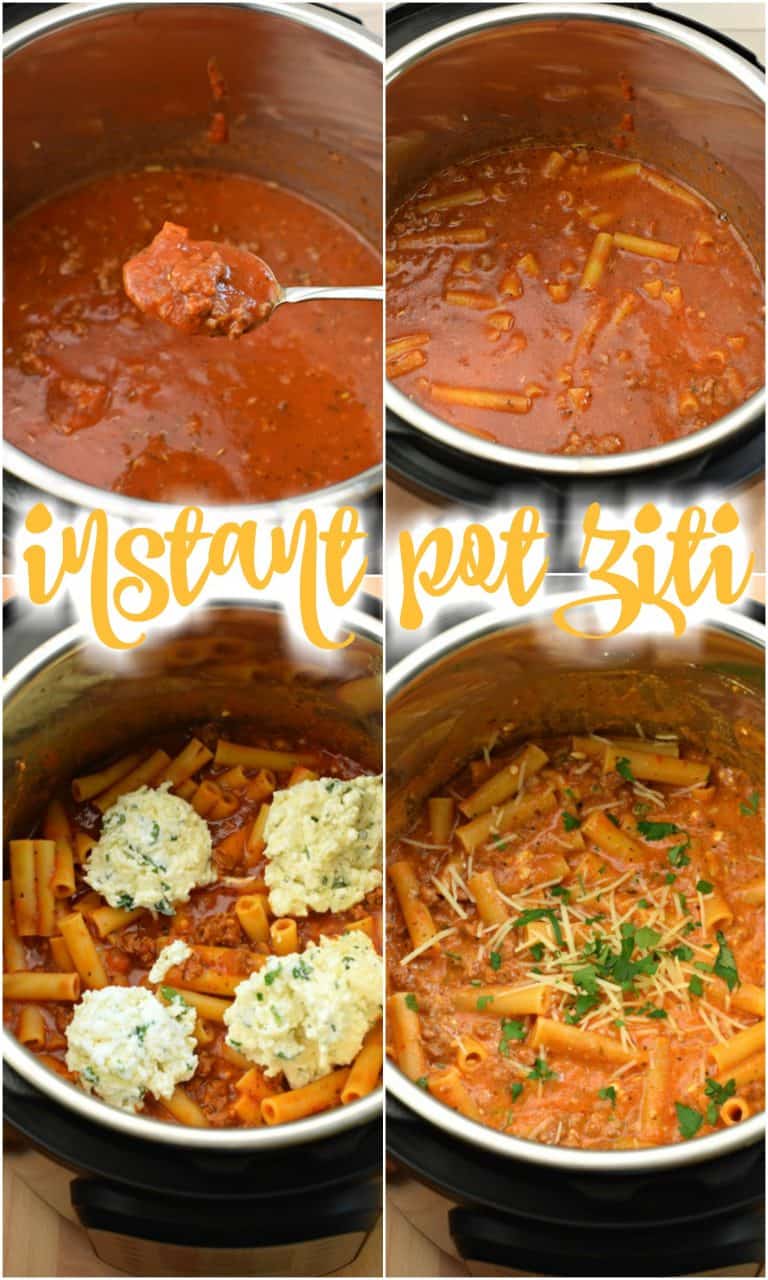 Instant Pot Baked Ziti Recipe - Shugary Sweets