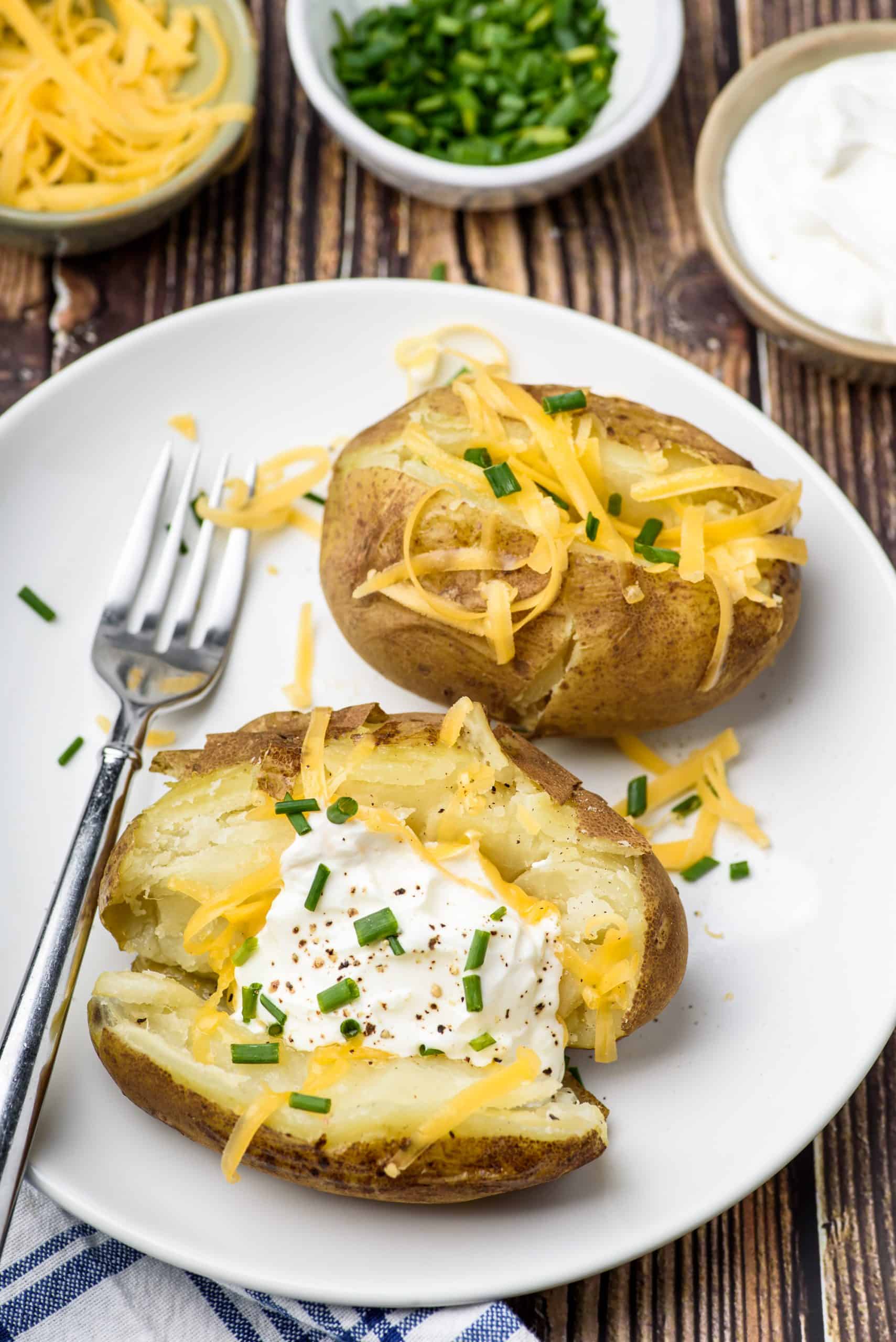Instant Pot Baked Potatoes Recipe Shugary Sweets