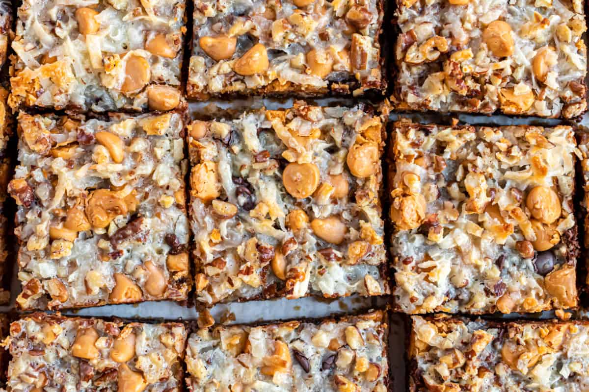 Seven Layer Cookie Bars Recipe - Shugary Sweets