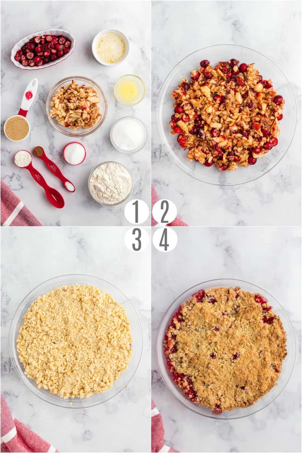 Easy Apple Cranberry Crumble Recipe - Shugary Sweets