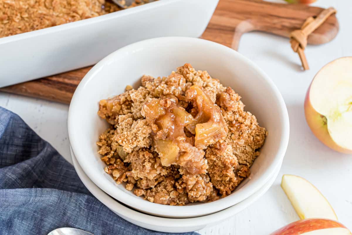 Easy Apple Crumble Recipe - Shugary Sweets