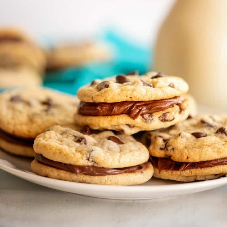 Chocolate Chip Sandwich Cookies - Shugary Sweets