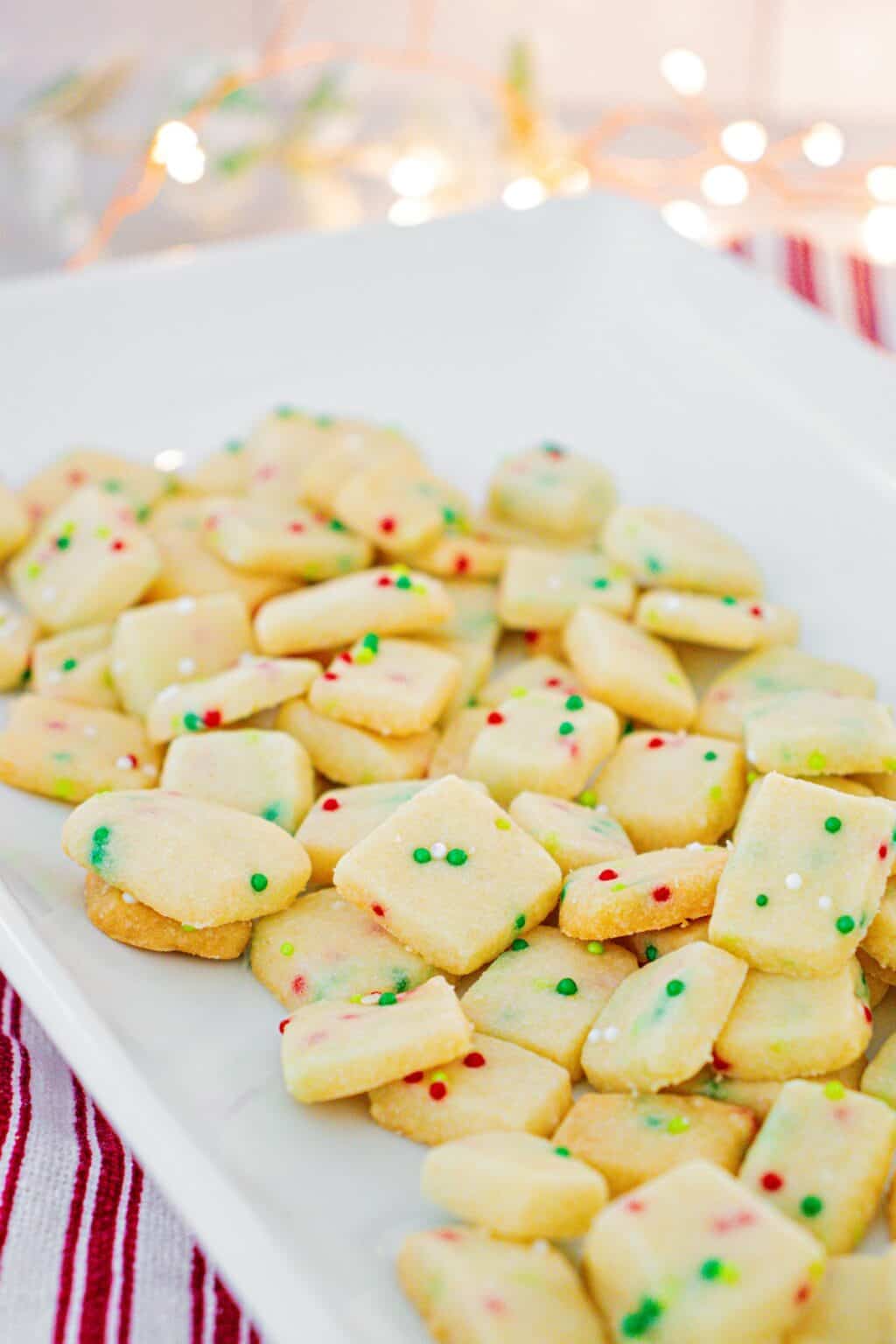 Christmas Shortbread Bites Recipe - Shugary Sweets