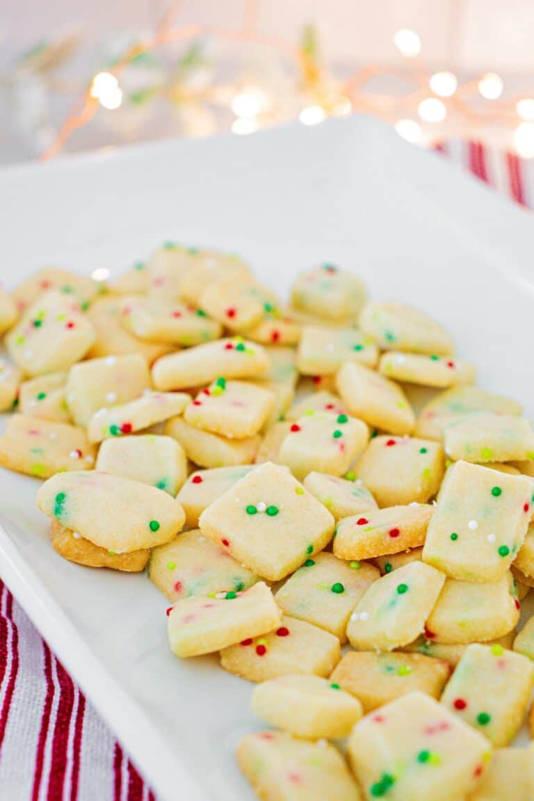 Christmas Shortbread Bites Recipe - Shugary Sweets