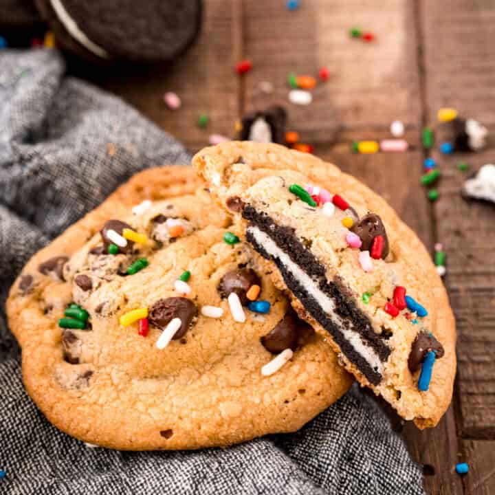 Oreo Stuffed Cookies Recipe - Shugary Sweets