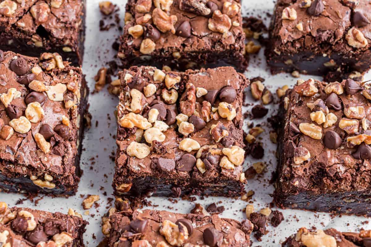 Walnut Brownies Recipe - Shugary Sweets