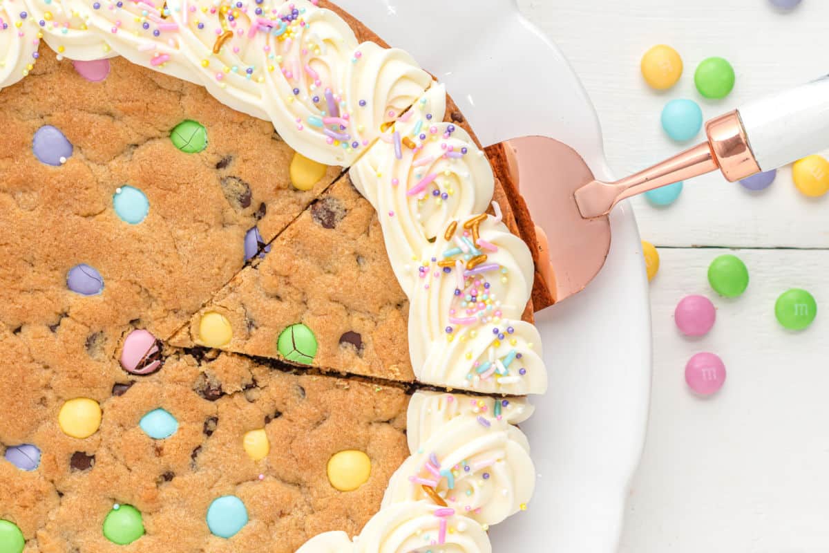 Easter Cookie Cake Recipe - Shugary Sweets
