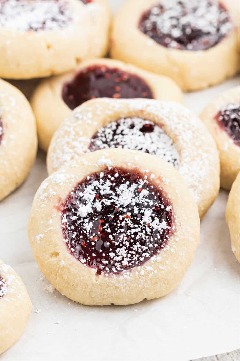 Raspberry Jam Thumbprint Cookies