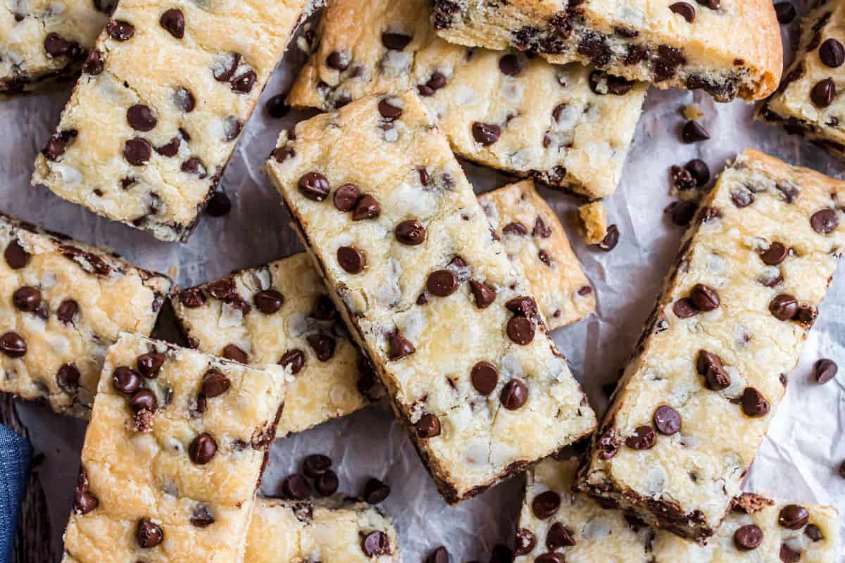 Chocolate Chip Shortbread Cookies - Shugary Sweets